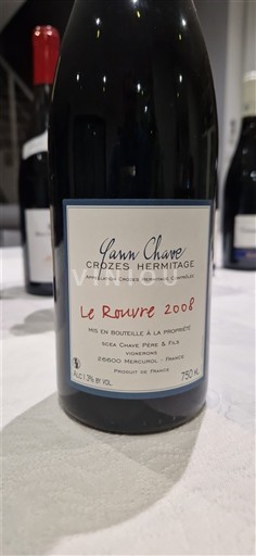 Wines Crozes-Hermitage Yann Chave - Le Rouvre - 2008 - Reviews, Advice ...