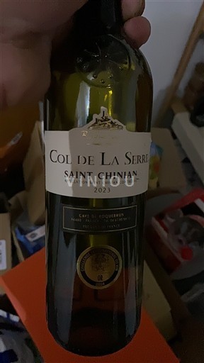 Vins Saint-Chinian Col De La Serre - 2023 - Avis, conseil ...