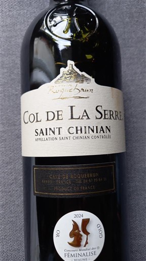 Vins Saint-Chinian Cave de Roquebrun - Col de la Serre - Avis, conseil ...