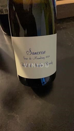 Vins Sancerre Pascal et Nicolas Reverdy - Terre de Maimbray - 2024 ...