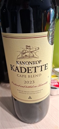 Wijnen Stellenbosch Kanonkop - Kadette Cape Blend - 2022 ...