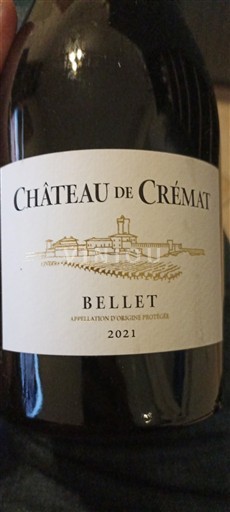 Vins Bellet Château Crémat - 2021 - Avis, conseil, vieillissement et prix.
