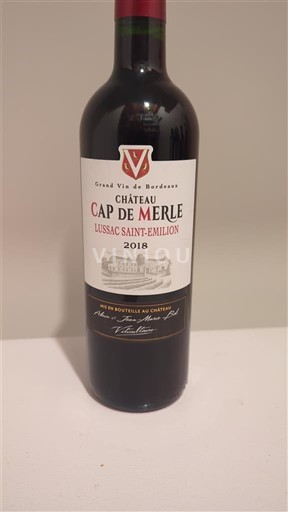Vins Lussac-saint-émilion Château Cap de Merle - 2018 - Avis, conseil ...
