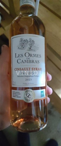 Wines Pays d'Oc Les Ormes de Cambras - Cinsault Syrah - 2024 - Reviews ...